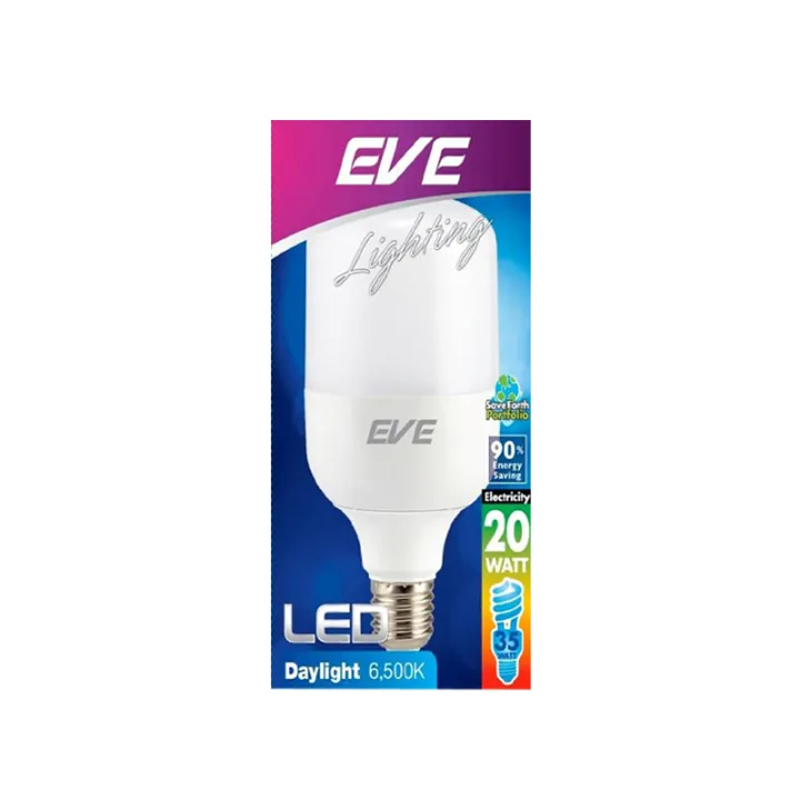 ลดกระนั่ม หลอดไฟ LED Day Light EVE LIGHTING รุ่น Eve Hight Watt SHOP ...