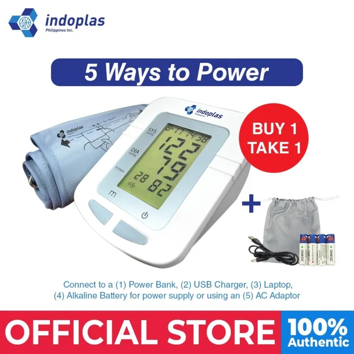Indoplas BP105 USB Powered Blood Pressure Monitor - BUY1TAKE1 | Lazada PH