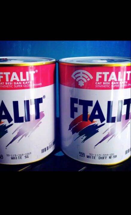 cat besi dan kayu cat ftalit putih doff 1 kg | Lazada Indonesia