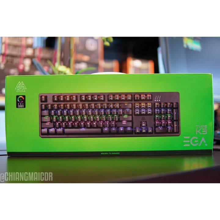 [คุ้มราคา!!] คีย์บอร์ด EGA TYPE K3 MECHANICAL มี2สีให้เลือก keyboard ...