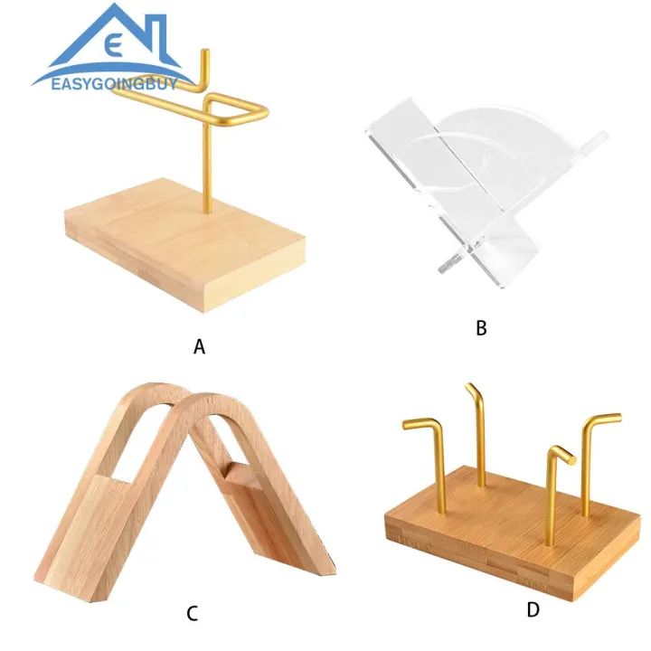 [easygoingbuy] Wooden Acrylic V60 Filter Paper Rack Hand Drip Coffee ...