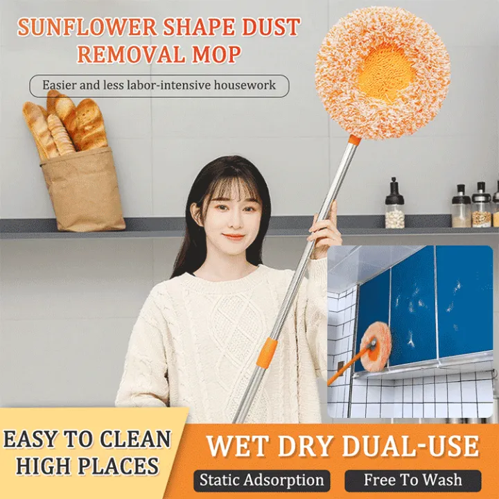 greatfunny [In Stock]Dust Removal Car Wash Mop/Multifunctional sunflower dust mop | Lazada PH