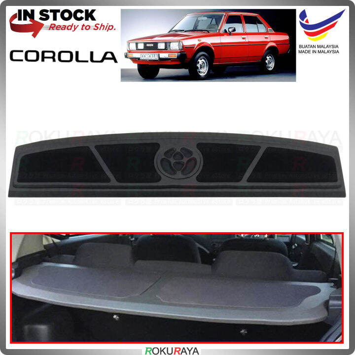 Toyota Corolla KE70 Series Custom Fit Grey PVC Leather Rear Top Speaker ...