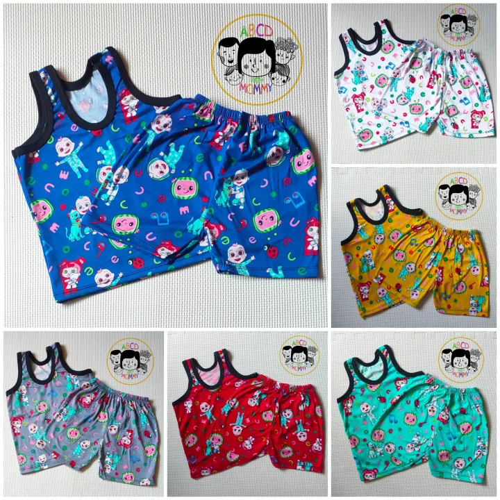 Terno / Sando for kids boy Short and Sando 6mos-2yrs old COCOMELON ...