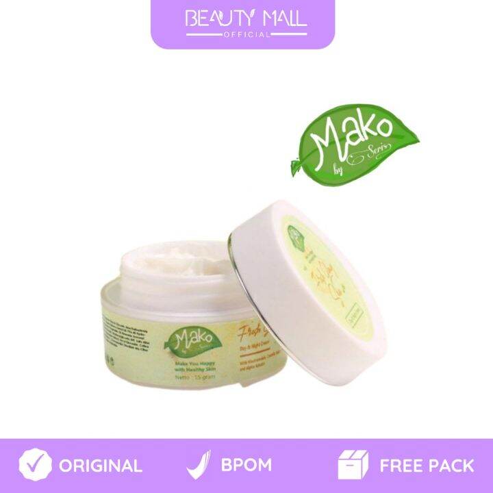 MAKO BY SERIS Fresh Glowy Skin Day & Night Cream 15gr | Lazada Indonesia