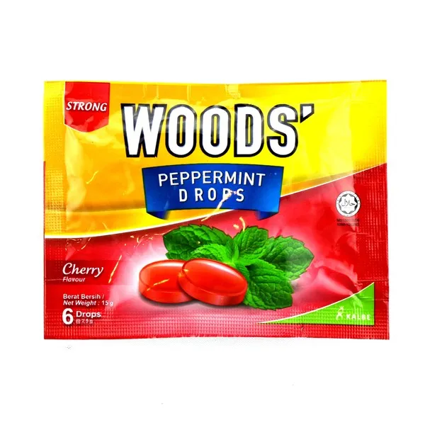 Woods Peppermint Lozenges Sore Throat Drops Cherry Flavor 6 Lozenges/1 ...