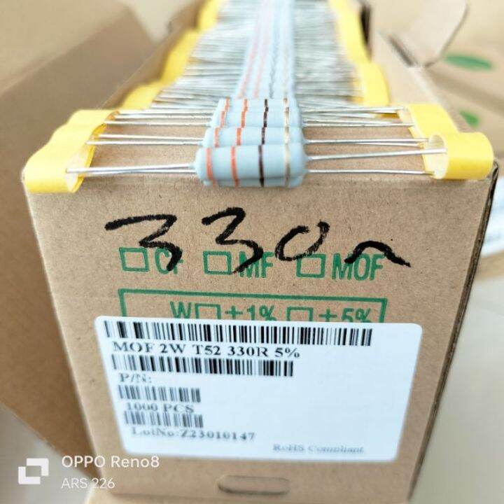 Resistor 2Watt 330 ohm Taiwan R 2W 330R | Lazada Indonesia