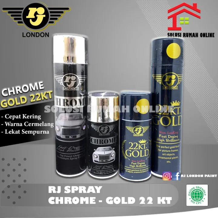 CAT RJ SPRAY 150 300 cc Gold / EMAS Chrome / Krom SEMPROT PILOX LONDON ...