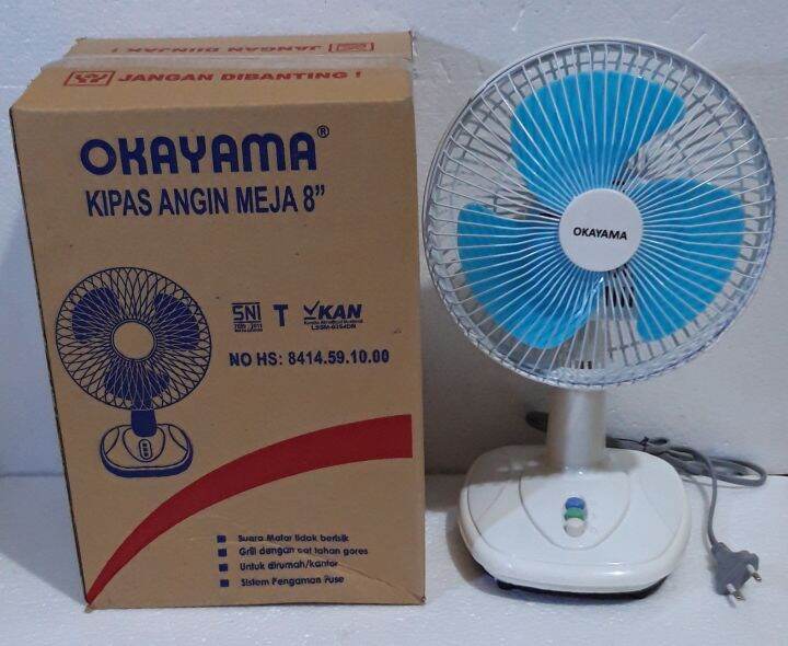 kipas angin meja\duduk okayama 8 inch | Lazada Indonesia