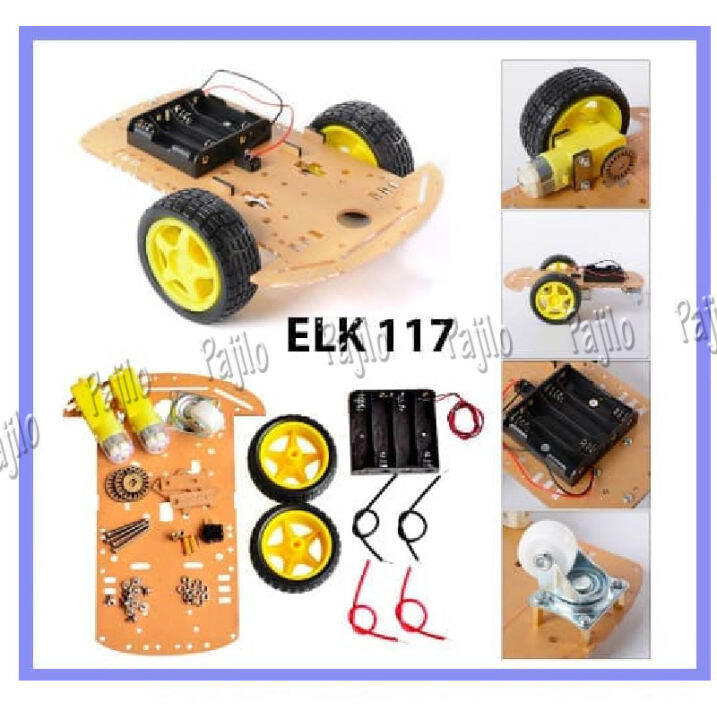Smart Robot Car Chasis 2WD Arduino DIY Kit Set Raspberry Autonomous ...