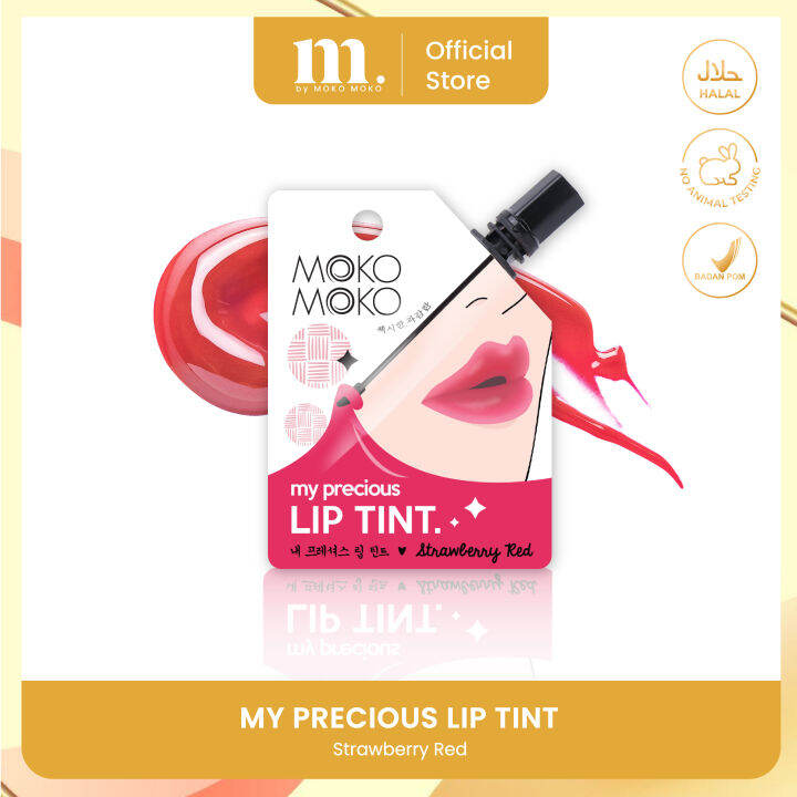 Moko Moko My Precious Lip Tint - Strawberry Red | Lazada Indonesia