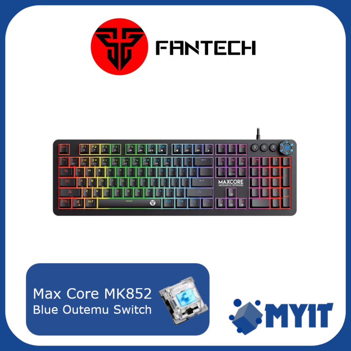 Fantech MK852 Max Core Gaming Mechanical Keyboard with Blue Outemu ...