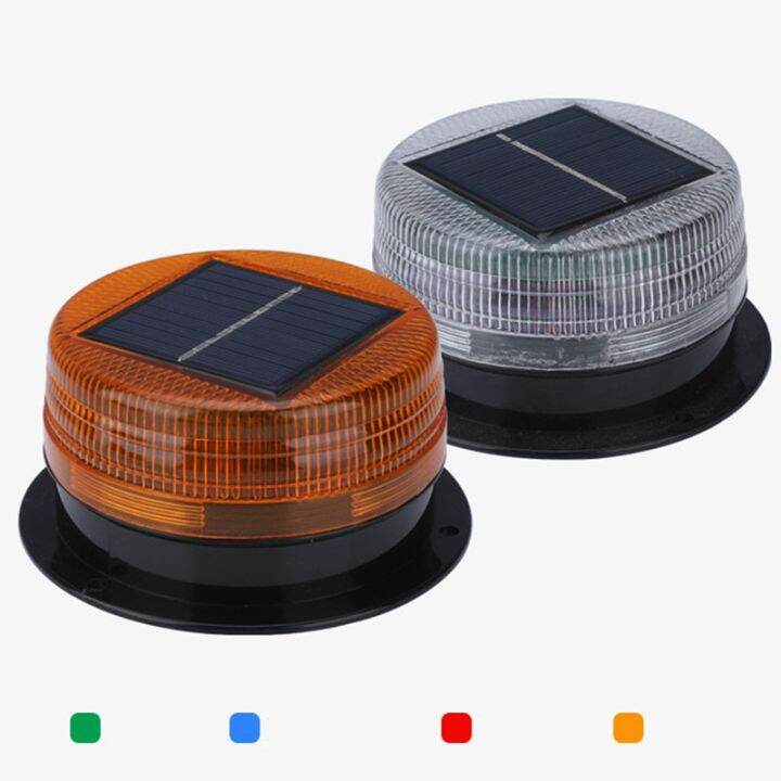 Night Warning Flashlight LED Solar Waterproof Flash Ceiling Strobe ...