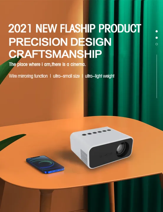YT500 Mini Projector Led Home Theater Video Beamer Supports 1080P USB ...