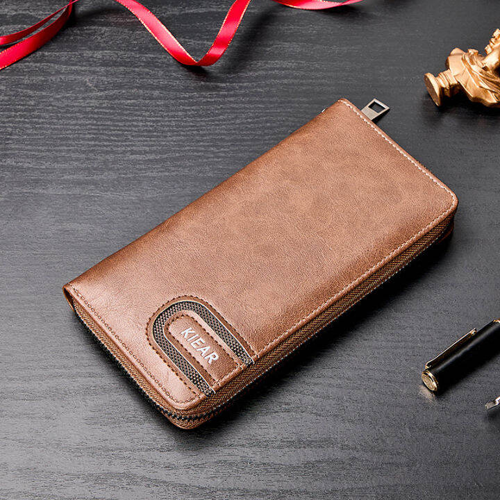 SANDI 2023 กระเป๋าสตางค์ใบยาวผู้ชายรุ่นใหม่กระเป๋าคลัทช์ man wallet ...