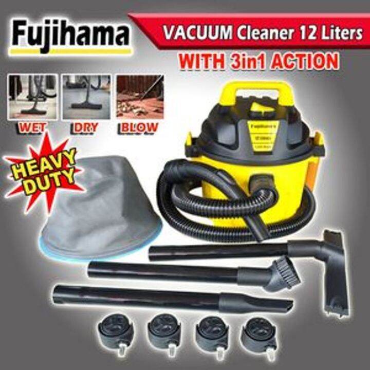 FUJIHAMA VACUUM CLEANER 12 Liters (3 in1 for wet, dry and blow) | Lazada PH