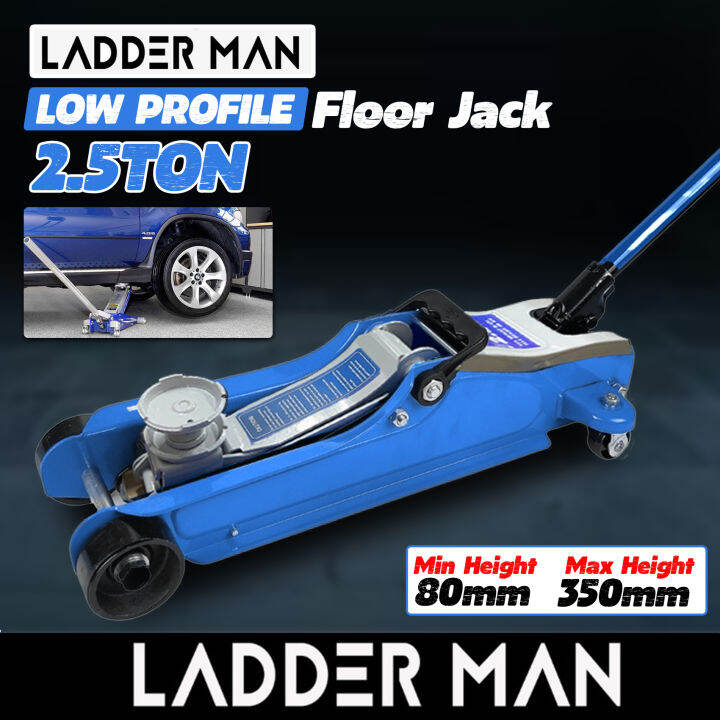 LADDERMAN 2.5 Ton Low Profile Hydraulic Floor Jack Heavy Duty Jet ...