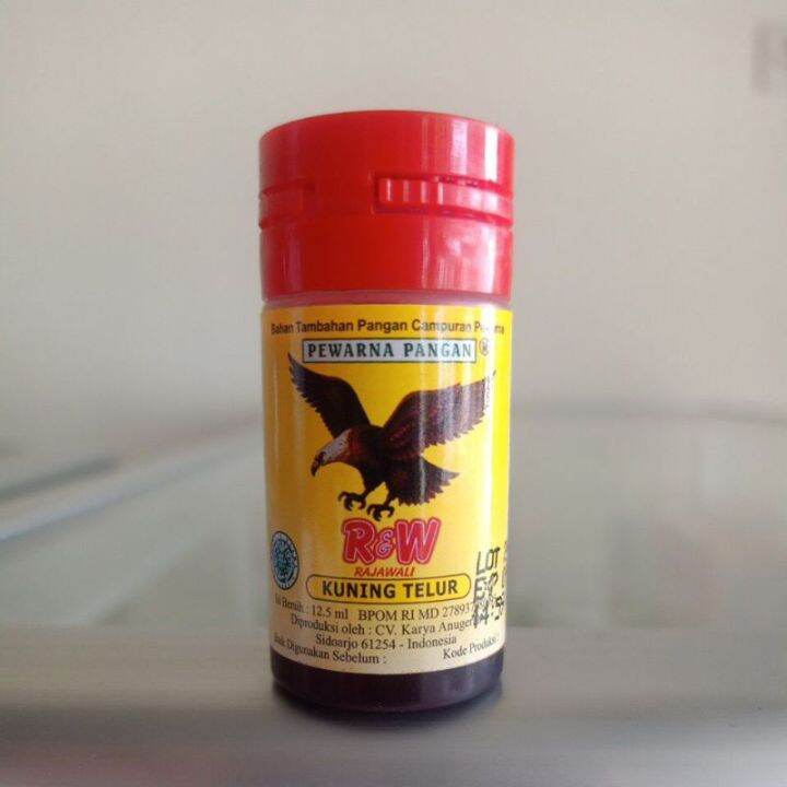 R&W Rajawali Kuning Telur 12,5ml Sumbo Pewarna Makanan Bahan Tambahan ...