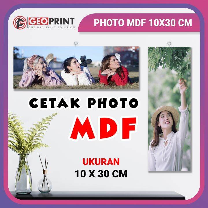 CETAK FOTO KAYU MDF 10X30 CM CUSTOM | CETAK POTO BESAR | HIASAN DINDING ...