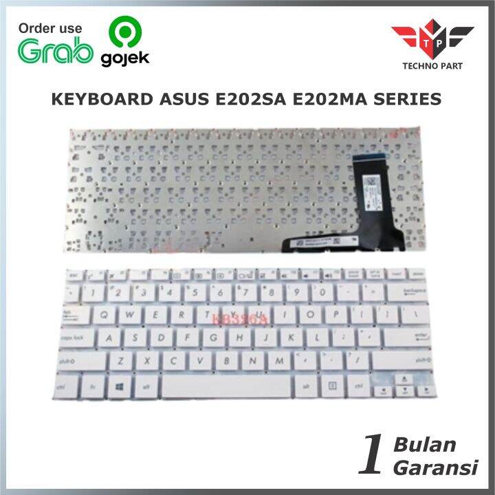 Keyboard Laptop Asus E202 E202M E202MA E202S E202SA TP201SA Putih ...