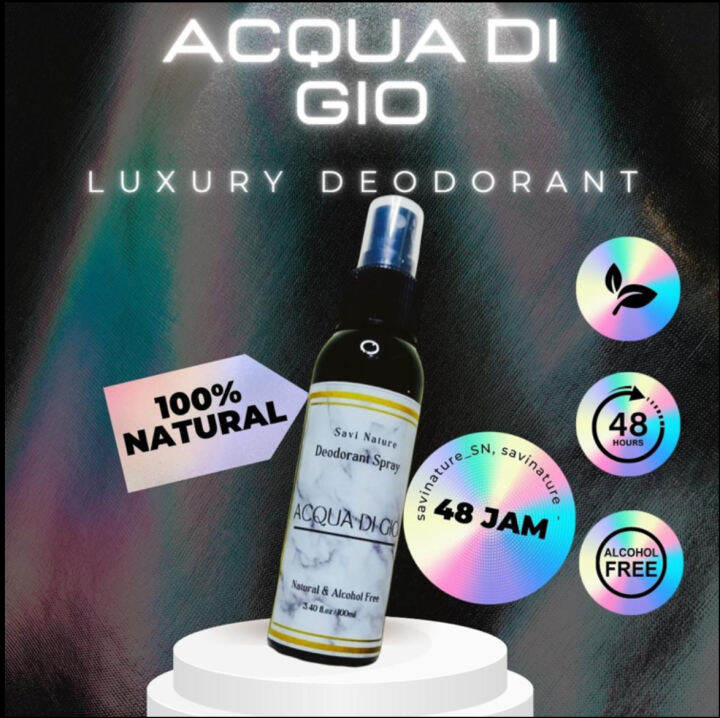 Acqua di gio Natural deodorant / deodoran deo spray Man / laki-laki ...