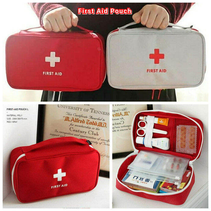 Tas Obat Kotak Tempat P3K First Aid Kit Bag Pouch Alat Medis Travel ...