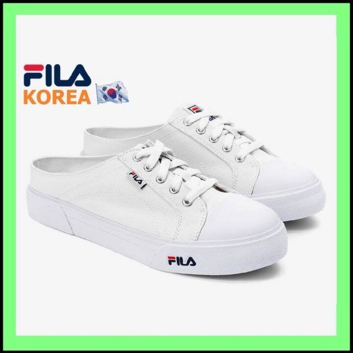 FILA Korea COMO MULE 100/white] Men Women Slip on Mules Sneakers ...