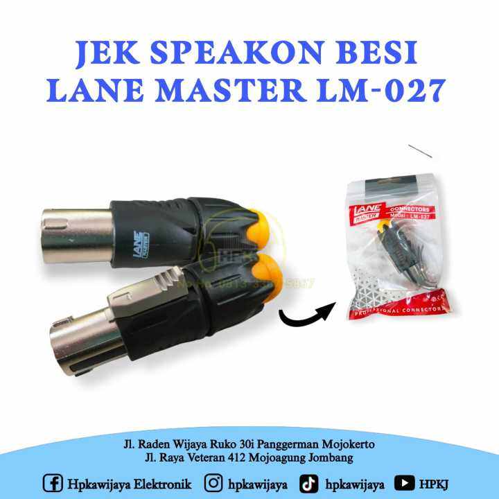 JEK JACK SPEAKON BESI LANE MASTER LM027 jek jack speakon male lane master lm 027 | Lazada Indonesia