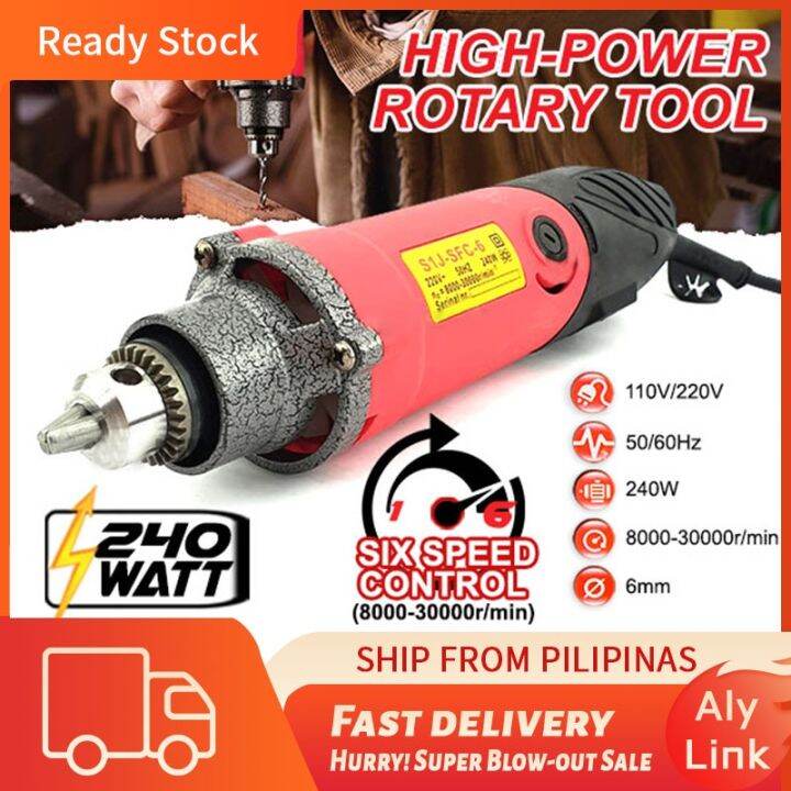 COD Electric Mini Drill Die Grinder Power Rotary Tool 6 Speed Control ...