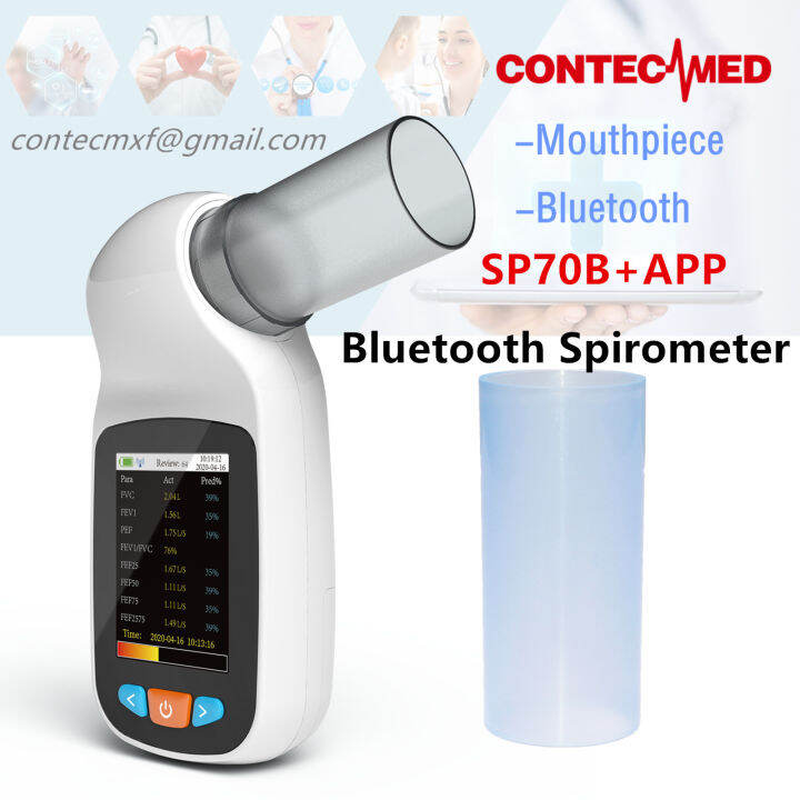 ContecMed SP70B Digital Bluetooth Spirometer Lung Breathing Diagnostic ...
