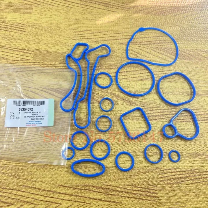 Cooling System Oil Cooler Gasket Seals Blue 24445723 55354072 55354071 ...