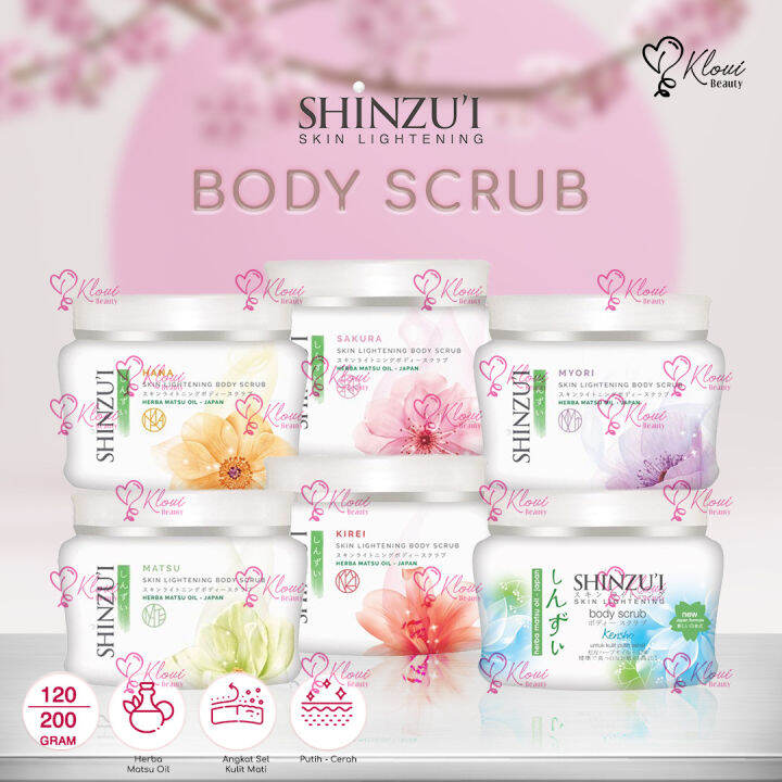 Shinzui Body Scrub 120 g (Kecil) & 200g (Besar) - Lulur Badan Shinzu'i ...