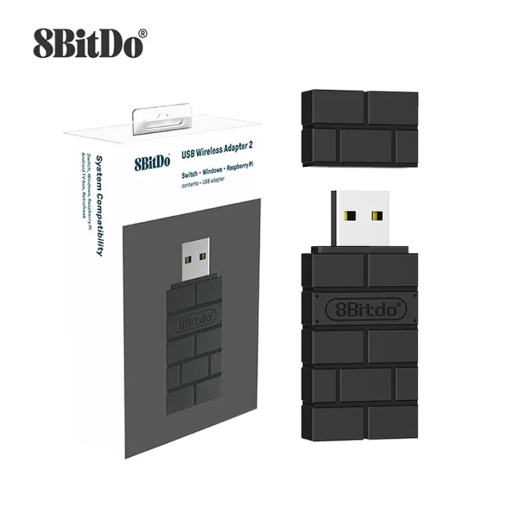 8BitDo USB Wireless Adapter 2 Bluetooth Wireless for Nintendo Switch Steam PS5 PS4 XBOX Series ...
