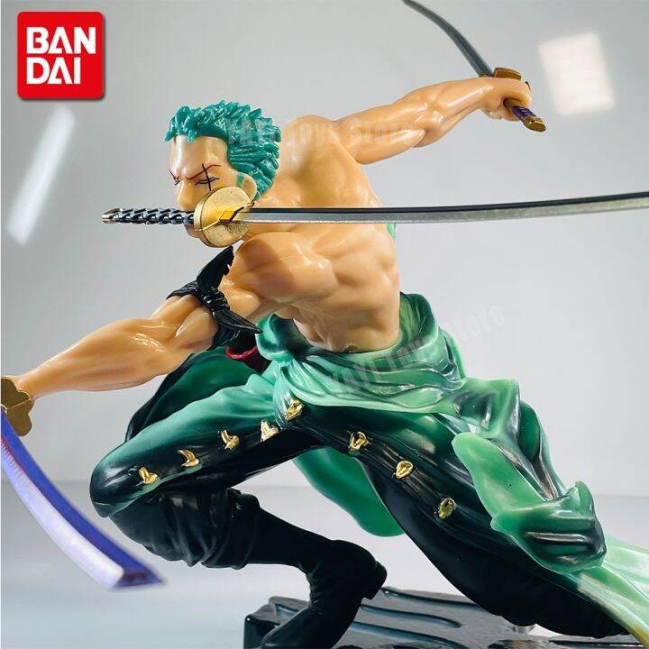 Hot One Piece 10Cm Anime Figure GK Roronoa Zoro Three-Blade Sa-Maximum ...