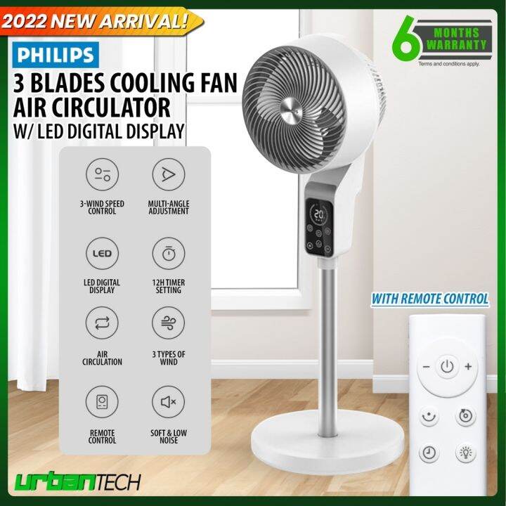 In Stock PHILIPS Air Circulator 3 Blades Cooling Fan with Remote ...