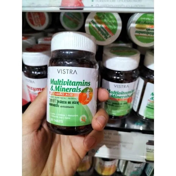 พร้อมส่งจ้า VISTRA Multivitamins Minerals Plus Amino Acidวิสทร้า มัลติ ...