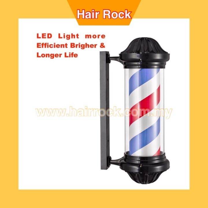 Wall mounted Black body Barber pole Rotating Barber | Lazada