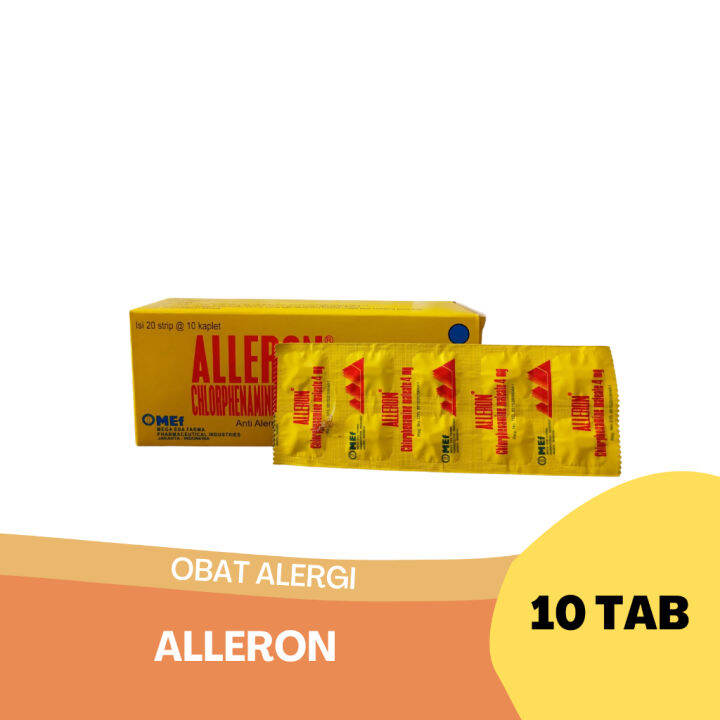 Alleron tab per 1 strip | Lazada Indonesia