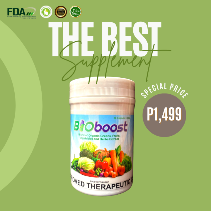 Original 100% Bioboost Blend of Organic Greens, Fruits, Vegetables and Herbs Extract Food ...