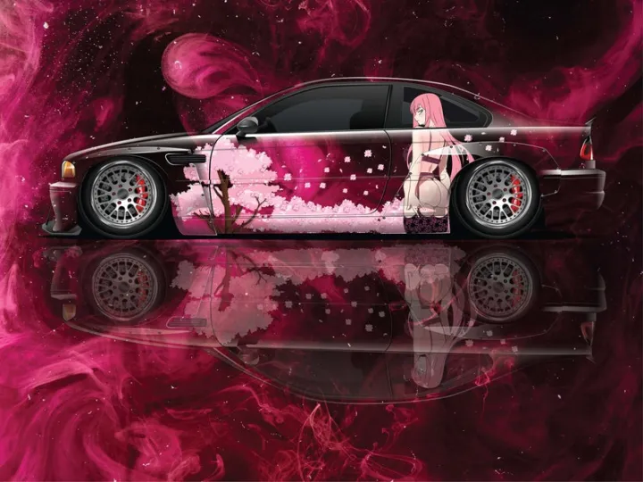 Anime Vehicle Livery Japanese Theme Side Car Wrap Cast Vinyl Wrap ...