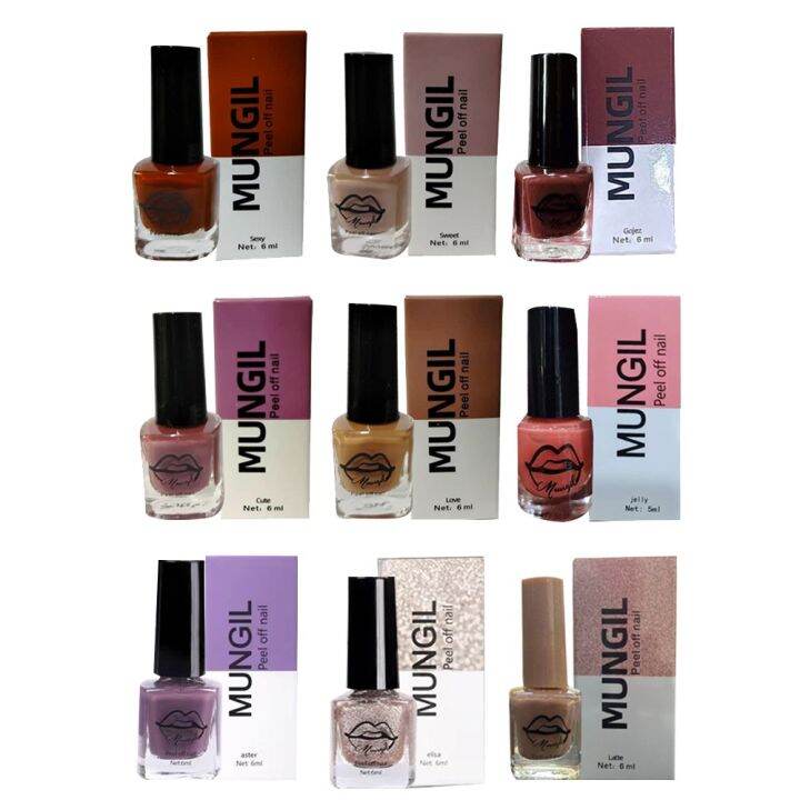 (RM5.88+) MUNGIL Inai Kuku Peel Off Multi Balm Sunscreen Maroon Mia ...