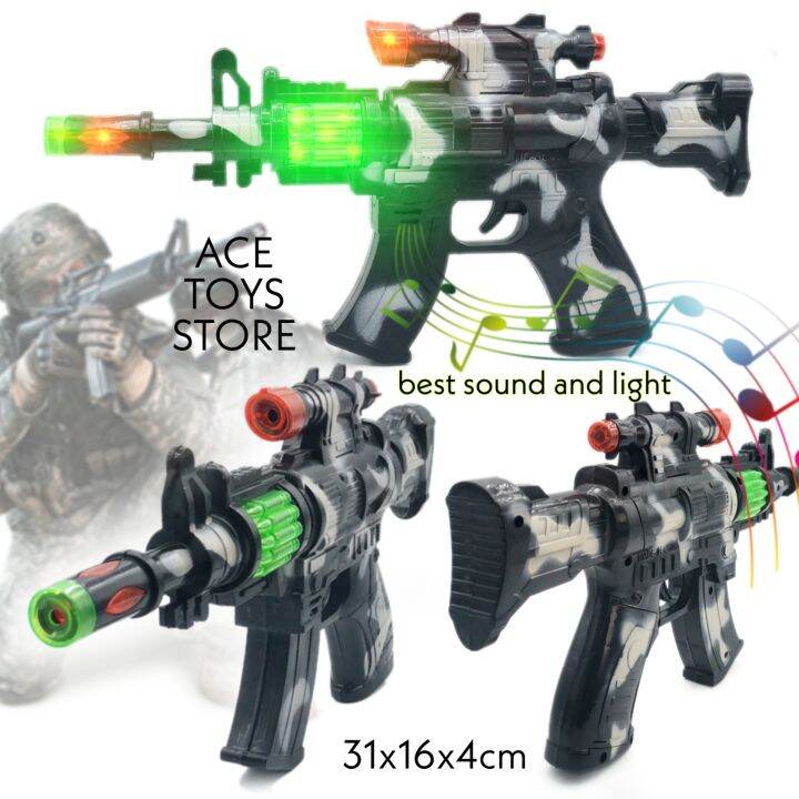 Simulation vibration submachine light gun electric flash octave gun ...