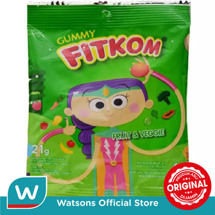 FITKOM Gummy Supplement Green 21g | Lazada Indonesia