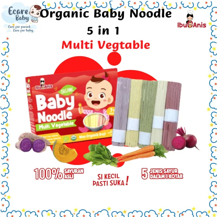 Organic Multi Vegetables Baby Noodle/Mee Sayur Kering Organik By Ibu ...