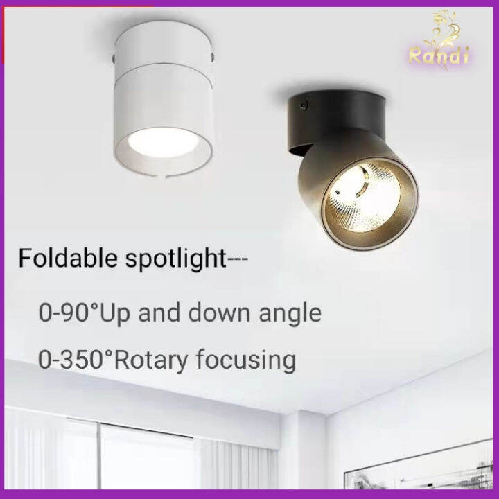 【Randi】Modern spot light center LED downlight foldable spotlight ...