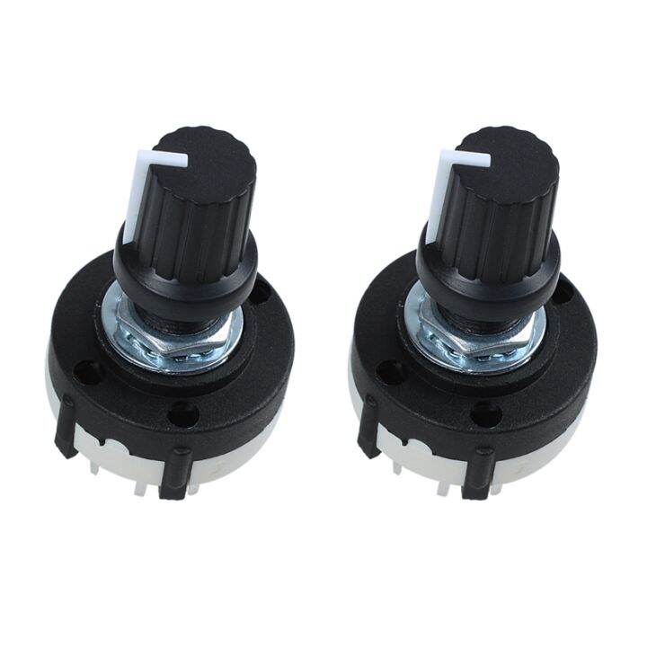 2X 3P4T 3 Pole 4 Position Single Wafer Band Selector Rotary Switch with ...