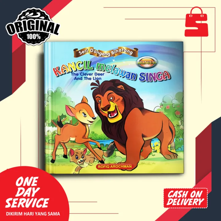 BUKU CERITA DONGENG ANAK SERI DUNIA BINATANG KANCIL MELAWAN SINGA ...
