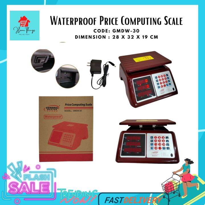 GMDW 30KG DIGITAL SCALE WATERPROOF / WEIGHING SCALE JCE/TIMBANGAN ...