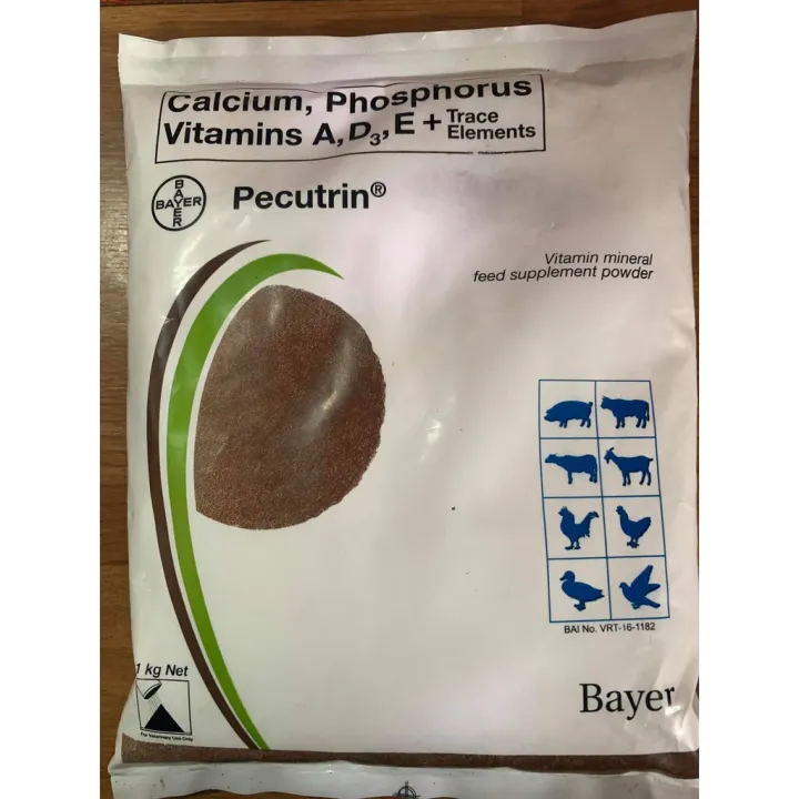 Bayer Pecutrin Vitamin Mineral Feed Supplement Powder Original Pack 1kg ...