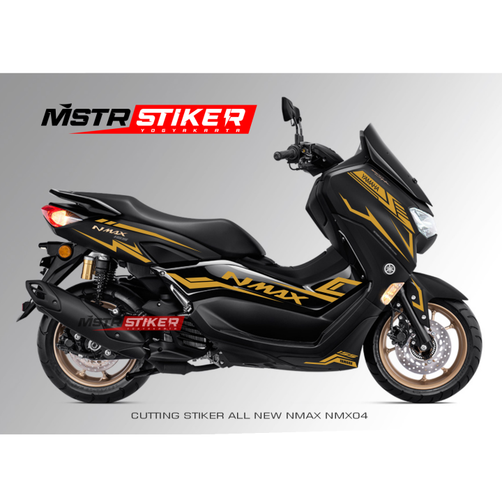 Stiker ALL NEW NMAX 155 Hitam Cutting stiker Gold Nmx04 | Lazada Indonesia